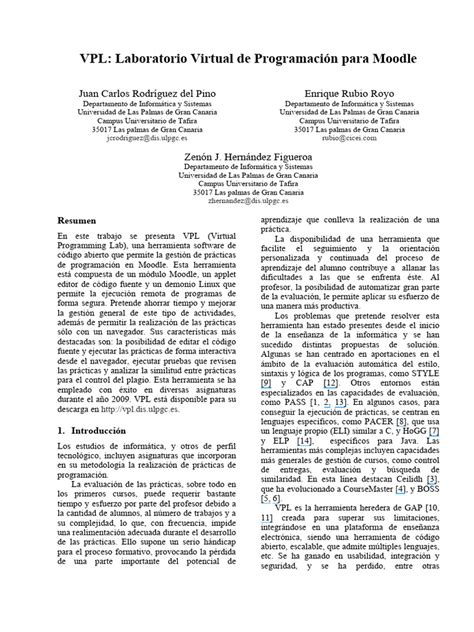 Vpllaboratoriovirtualdeprogramacion Pdf Moodle Programación