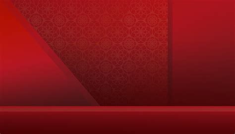 빨간 배경 3d 스튜디오 룸 붉은 달 벽지 배경에 선반 벡터 최소 디자인 배경 촬영 제품 프레 젠 테이션 중국 새해에 대한 아시아 아트 스타일과 중반 가을 축제 강단에 대한