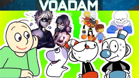 All Voadam Comic Dubs October With Baldis Basics Cuphead Undertale