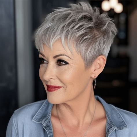 100 Classic Short Haircuts For Older Women Short Silver Hair Short