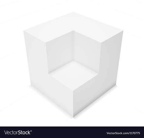 3d Abstract Background Cube Royalty Free Vector Image