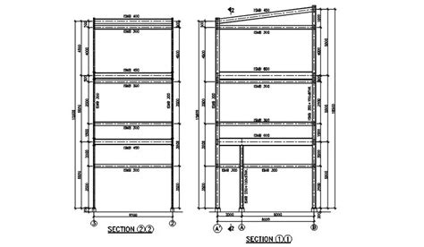 Typical Beam Column Detailed Sections Are Given In This Autocad Dwg File Download The Autocad 2d