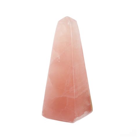 Strawberry Calcite Obelisk 7 Our Satellite Hearts