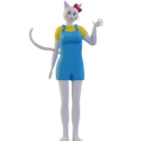 Hello Kitty Dj Kitty 3d Model For Blender 341 By Cappyadams