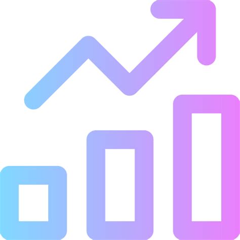 Bar Chart Super Basic Rounded Gradient Icon