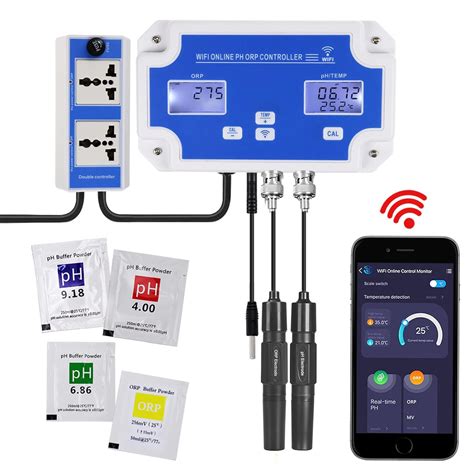 Smart Ph Orp Controller Aquarium Ph Monitor Wi Fi For Ph Orp Temp Measurements In Water W