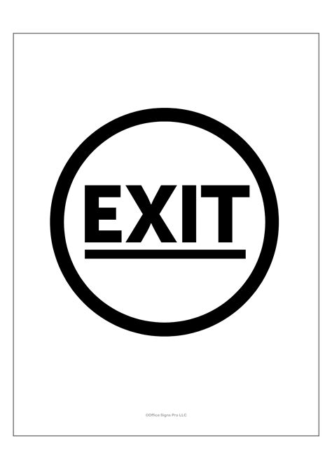 Exit Signs Poster Template