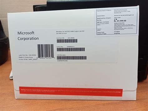 Windows Server 2022 Standard At ₹ 9999 Pack In Vellore Id 27137572612