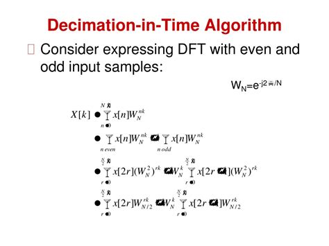 Ppt Discrete And Fast Fourier Transform Digital Signal Processing Powerpoint Presentation Id