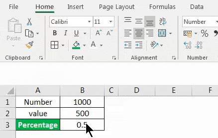 Formula Of Percentage In Excel Implementing Formula Of Percentage
