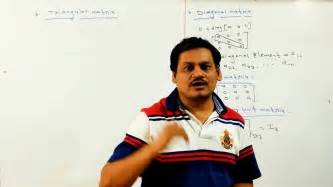 Lecture 1 Matrix Algebra Introduction Of Matrix In Hindi Youtube