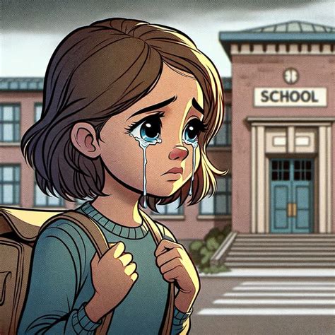 Heartbreaking Disney Style Illustration Of A Girls School Expulsion