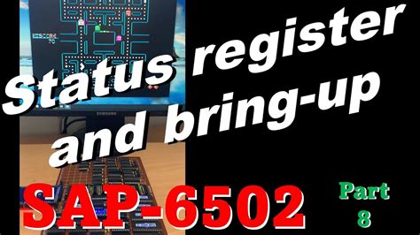 How To Build A 6502 Ttl Cpu Part 8 Status Register And Bring Up Youtube