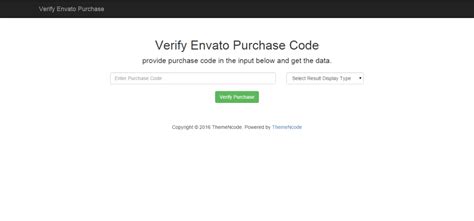 Verify Your Envato Clients Using Purchase Code Free Php Script