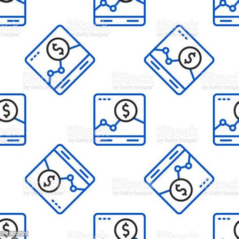 주식 시장 성장 그래프와 흰색 배경에 고립 된 원활한 패턴을 분리 돈 아이콘 라인 웹 사이트 화면에 스톡 차트 화살표로 모니터링합니다 다채로운 개요 개념 벡터 0명에 대한