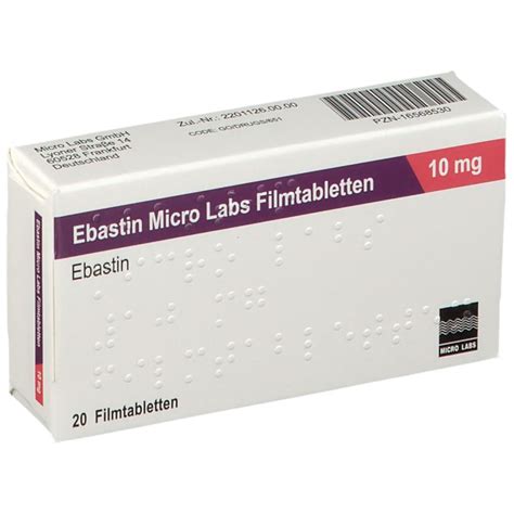 Ebastin Micro Labs 10 Mg 20 St Mit Dem E Rezept Kaufen Shop Apotheke