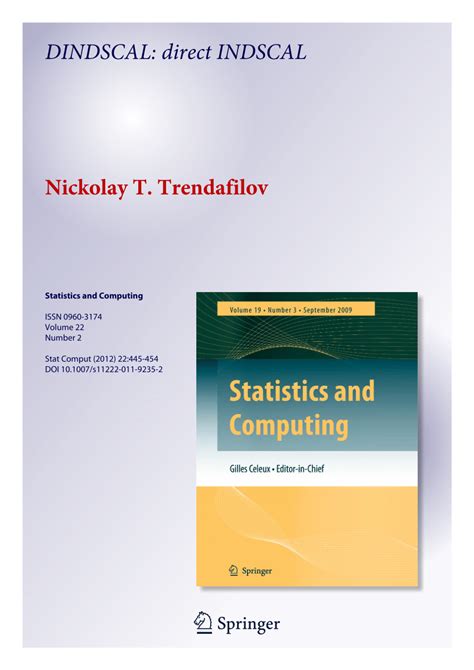 Pdf Dindscal Direct Indscal