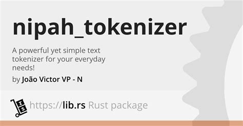 Nipahtokenizer — Rust Text Processing Library Librs