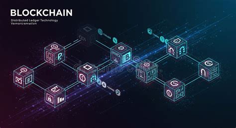 Blockchain Technology A Visual Representation Of Decentralized Ledger Systems Stock