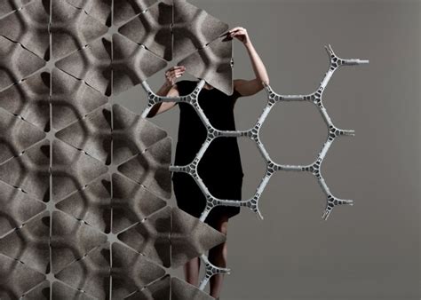 Layer Uses Large Hemp Tiles To Create Scale Partition System