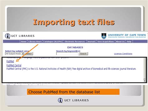 Importing Text Files Into Refworks Ppt Technology And Computing
