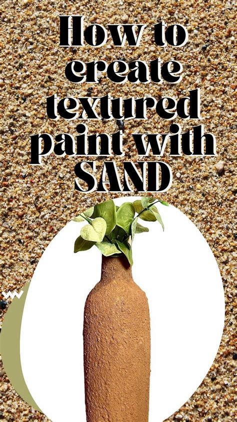 How To Create TEXTURED PAINT With SAND DIY Tutorial Sand Art Diy How To Make Sand Sand