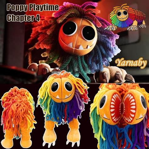 Poppy Playtime 4 Yarnaby Plush Toy Horror Game Characters Yarnaby Song