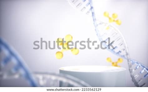 3d Rendered Microscopic Particle Structure Stock Illustration
