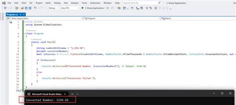 How To Convert Number With Comma Into Decimal In C