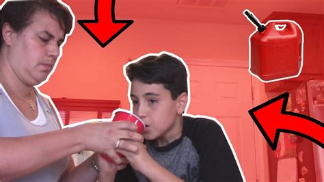 Insane Gasoline Drinking Prank On Mom She Almost Called 911 Youtube