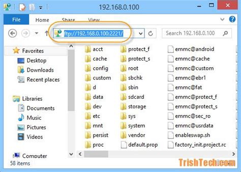 how to access android files from windows pc over ftp