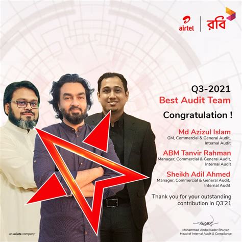 Sheikh Adil Ahmed Csm® On Linkedin Recognition Awards Auditors Audit Thankyou 25 Comments