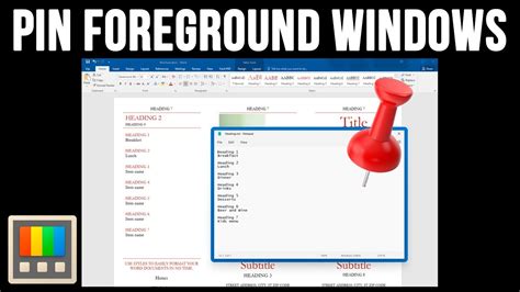 Keep A Specific Window In The Foreground With Powertoys Always On Top