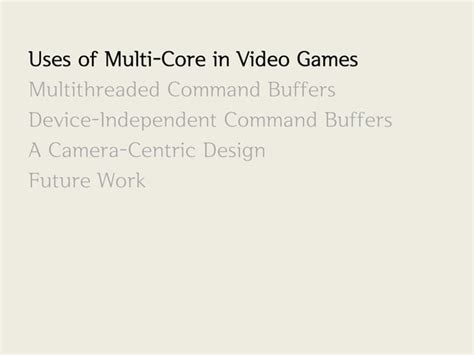 Geg1 10camera Centric Engine Design For Multithreaded Rendering Ppt