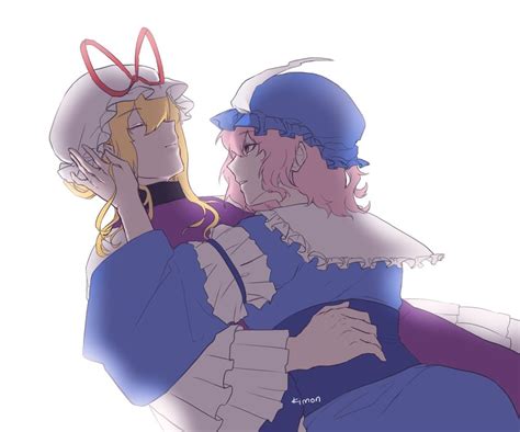 Yakumo Yukari And Saigyouji Yuyuko Touhou Drawn By Kimon Danbooru