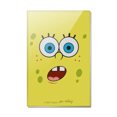 Spongebob Surprise Face Rectangle Acrylic Fridge Refrigerator Magnet