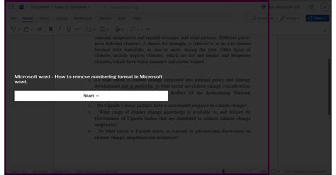 Microsoft Word How To Remove Numbering Format In Microsoft Word