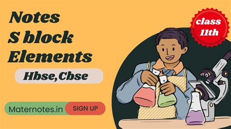 S Block Elements Class 11 By Master Notes Master Notes