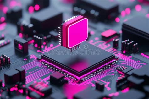 Abstract Background Of A Quantum Computing System With An Electronic