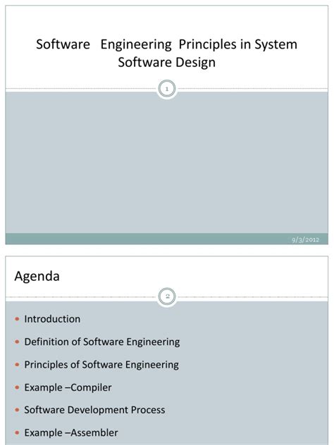 Software Engineering Principles In System Software Design Pdf