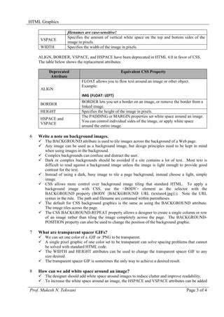 Html Graphics PDF