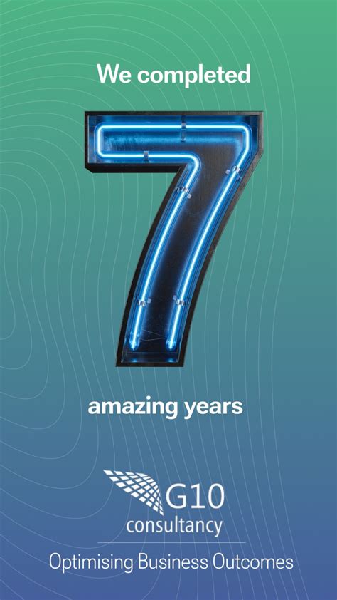 g10consultancy 7yearsofsuccess businessoptimisation