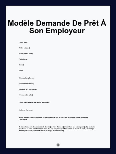 Modele Lettre Demande Pret Bancaire Dwxh