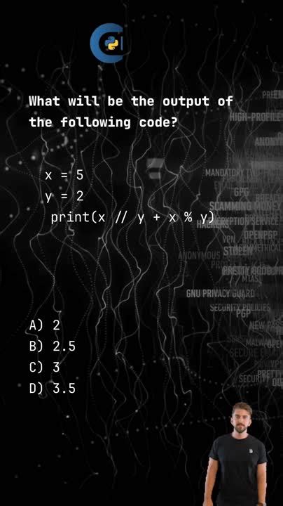 Python Coding Programming Operators Modulo Floordivision Quiz Python Coding