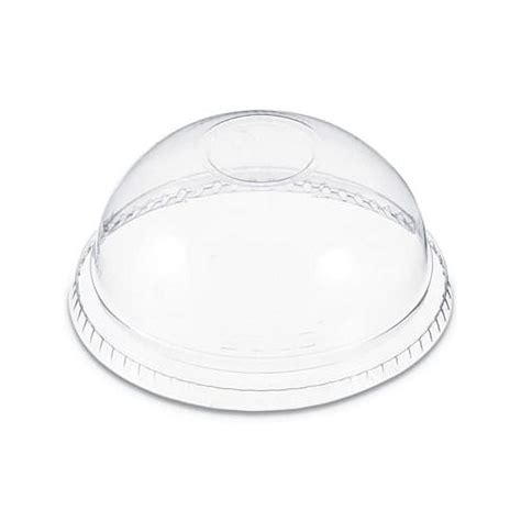 Free Shipping Plastic Dome Lid No Hole Fits 9 22 Oz Cups Clear 100