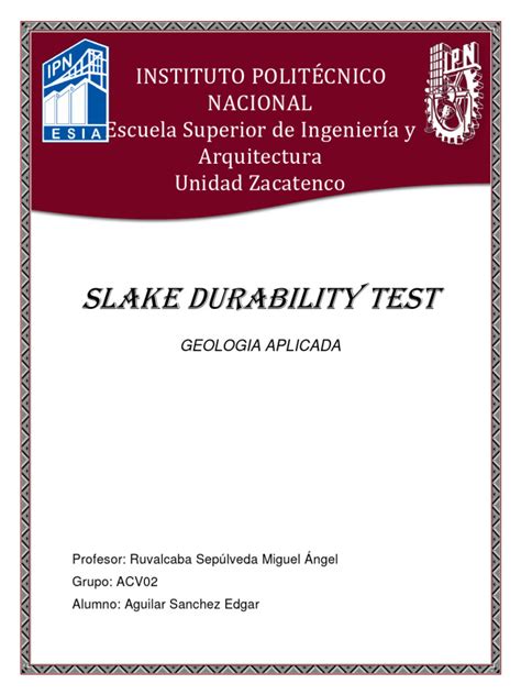 resumen slake durability test pdf