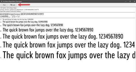 applying otf fonts using design32
