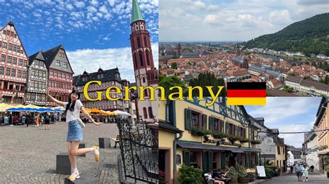 독일 여행 Vlog 프랑크푸르트 뤼데스하임 뤼셀스하임 마인츠 하이델베르크 성 유럽 여행 브이로그 Youtube