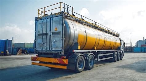 Chemical Tank Container Premium Ai Generated Image