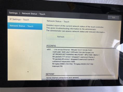 The Touch Screen Failed To Synchronize With The Codec Sx20 Cisco Community
